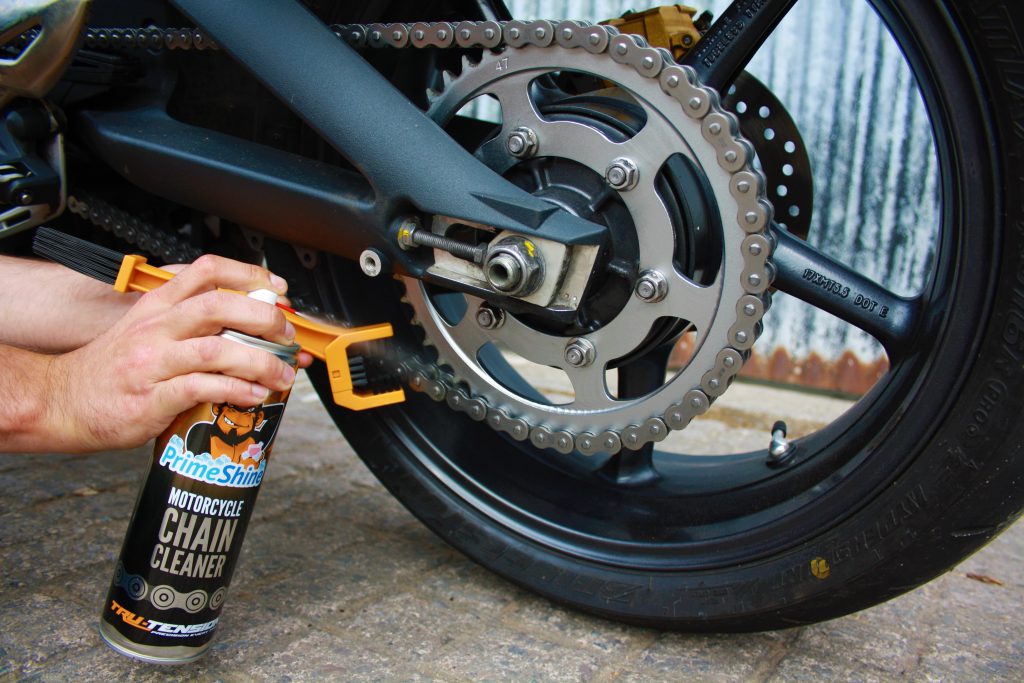 Ultimate motorcycle chain care from Tru-Tension (as featured on Dragons ...