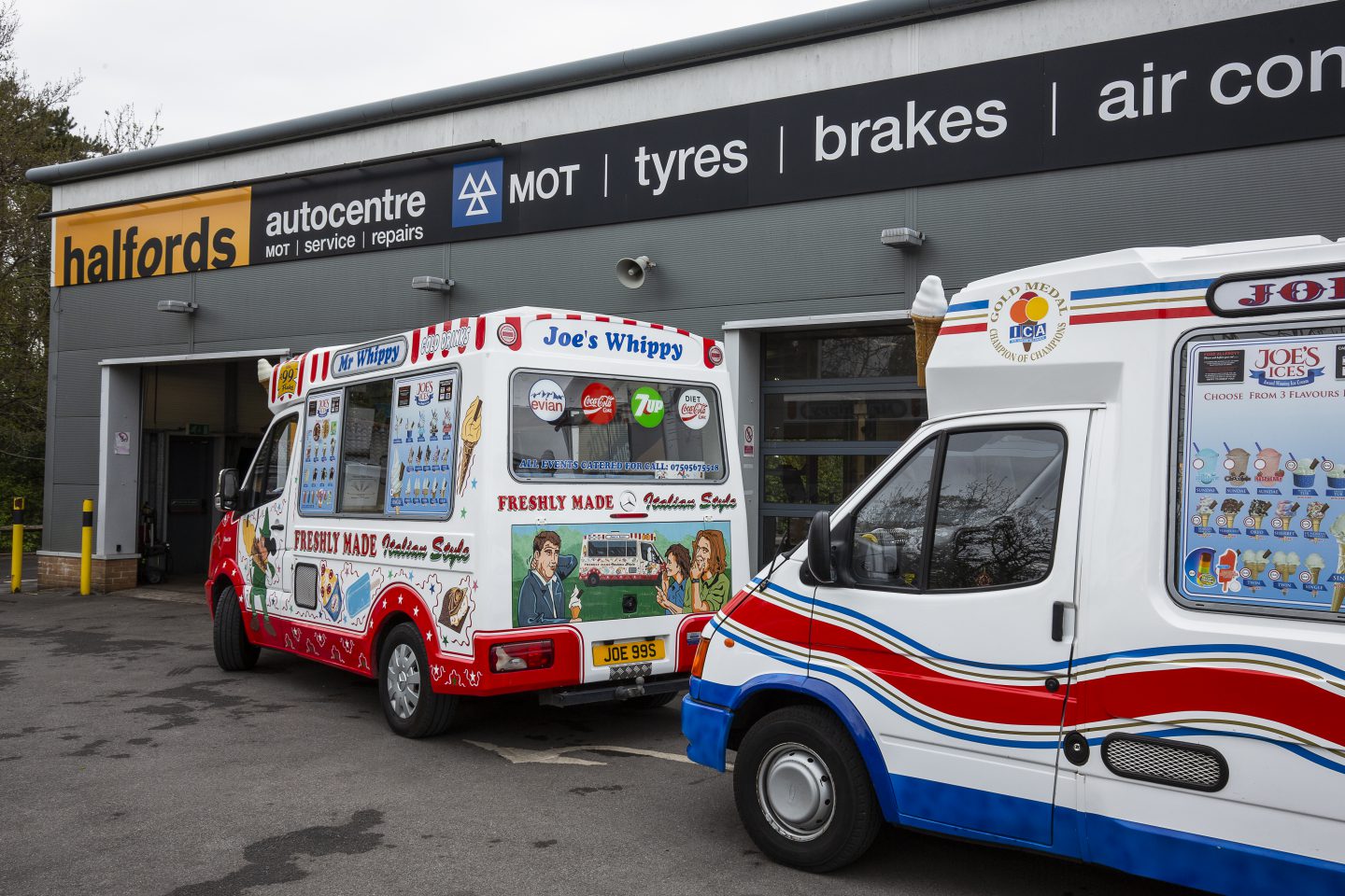 Want a flake with that? Halfords launches free ice cream van check