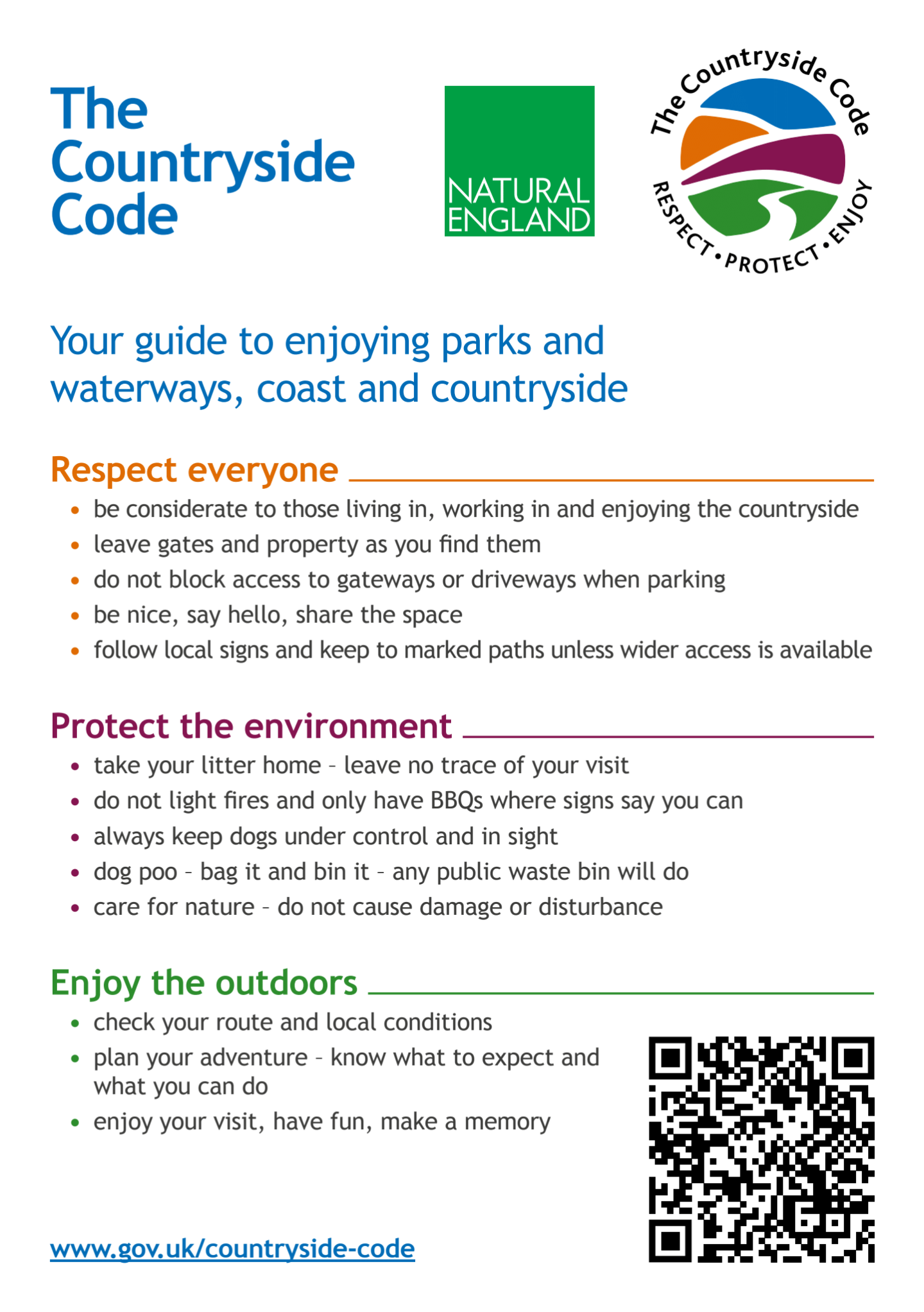 What is the Countryside Code? - Halfords