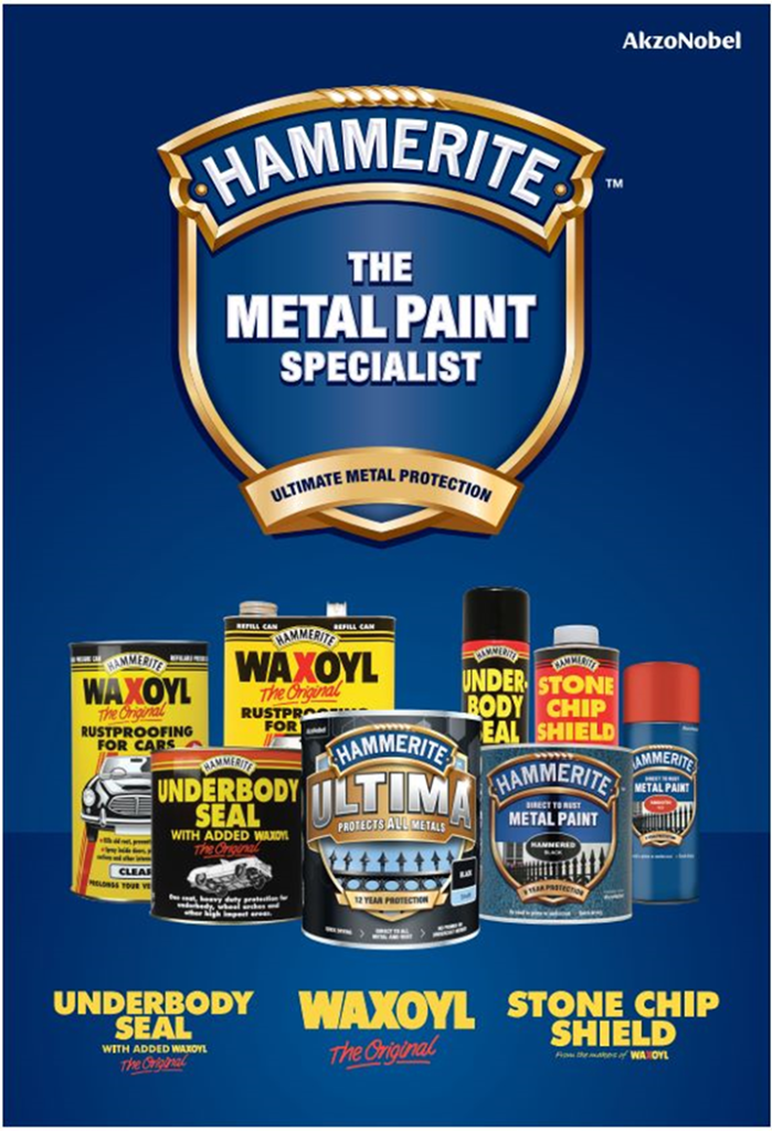 Introducing our new Hammerite paint range - Halfords
